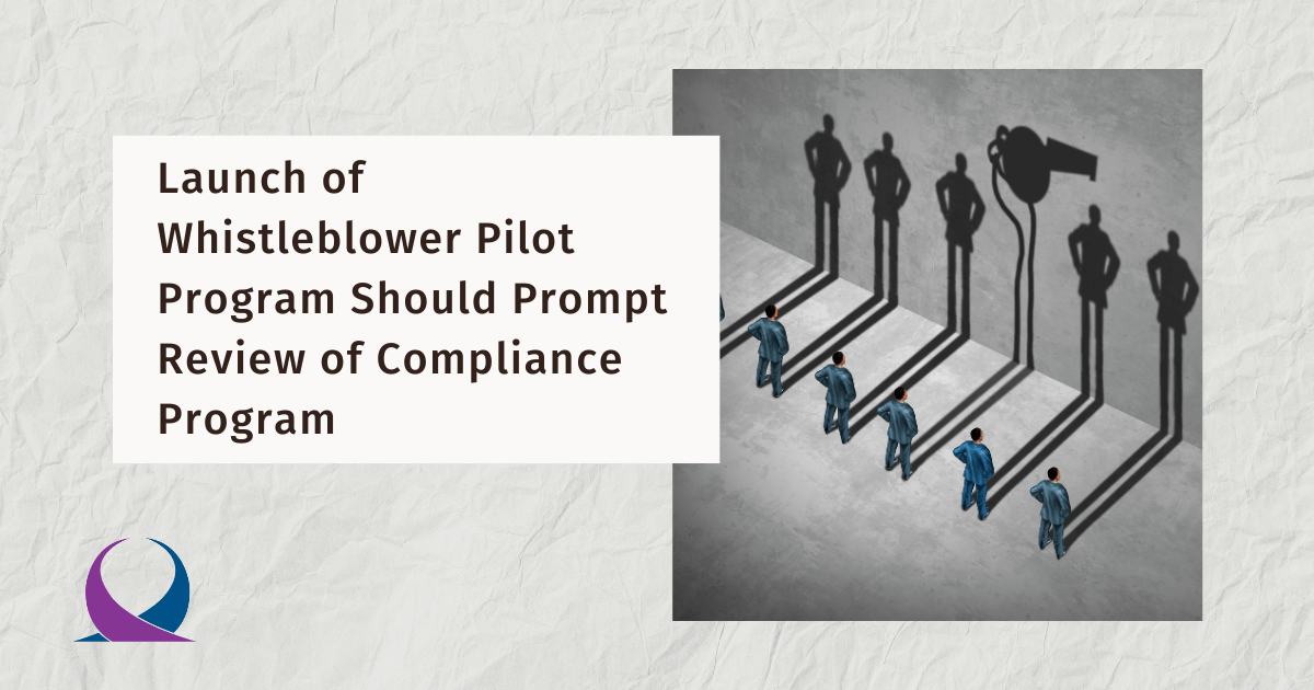 Launch of Whistleblower Pilot Program Should Prompt Review of ...